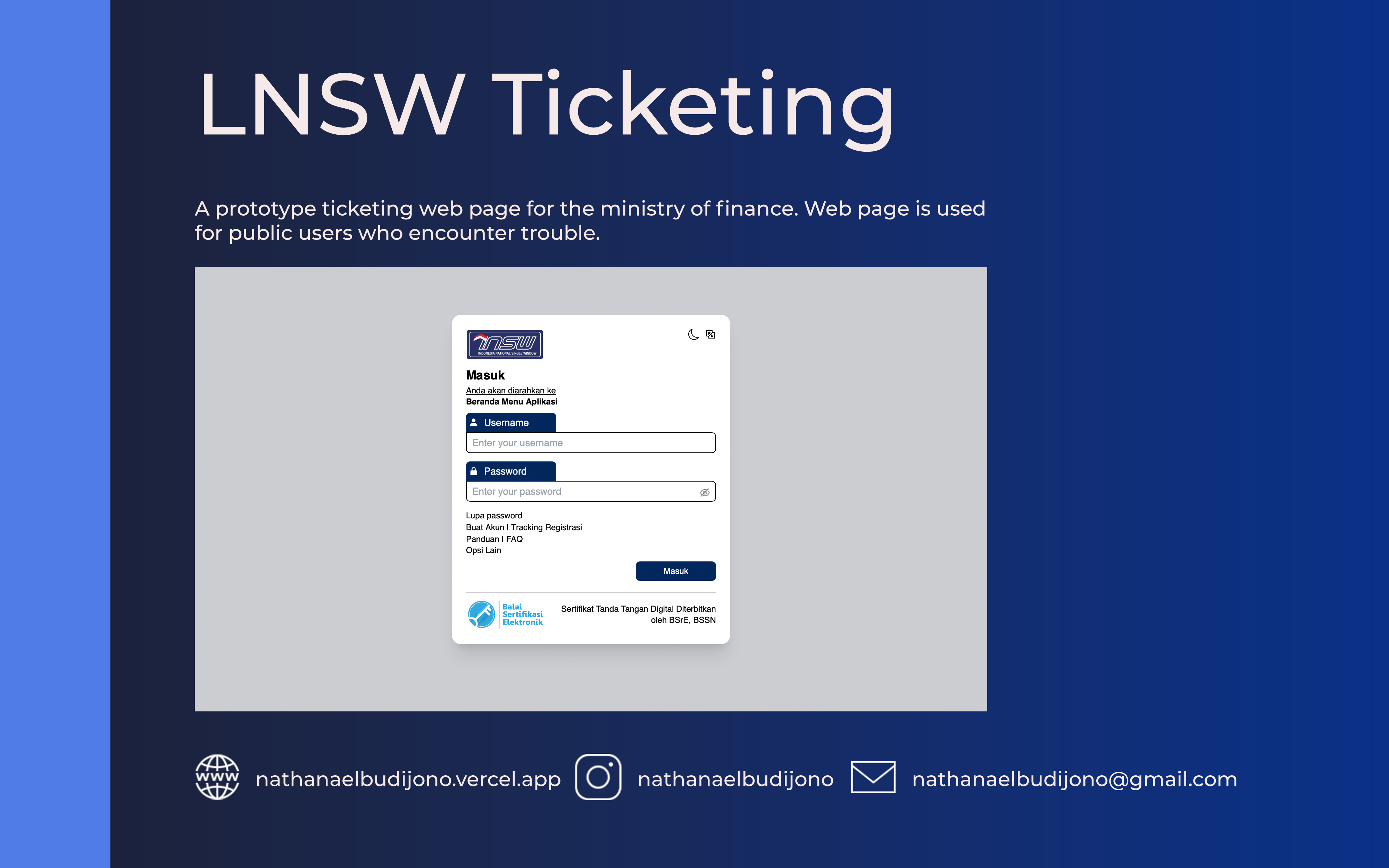 LNSW Ticketing | Projects